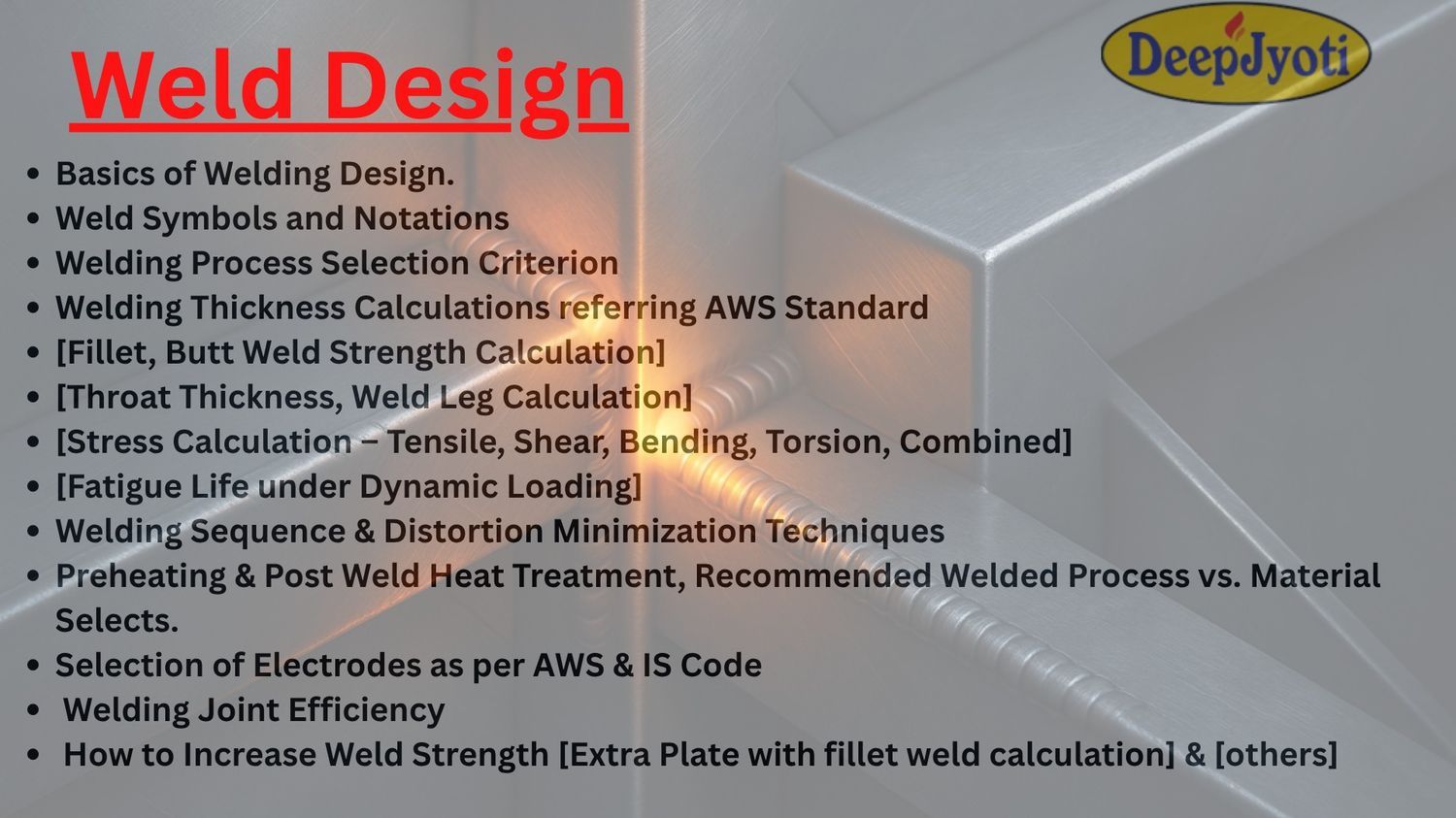 Master Weld Design Calculations & Techniques | Mechanical Engineering Course